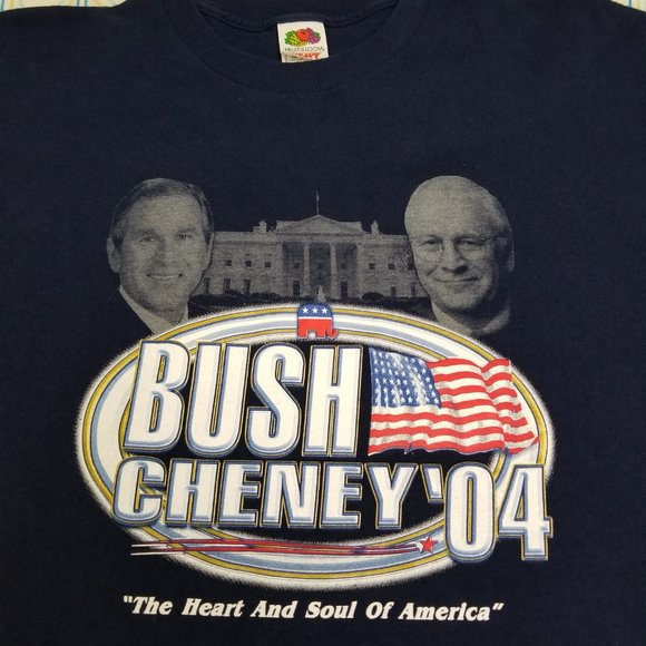 Vintage | Shirts | Vintage 204 George Bush Dick Cheney T Shirt Xl ...